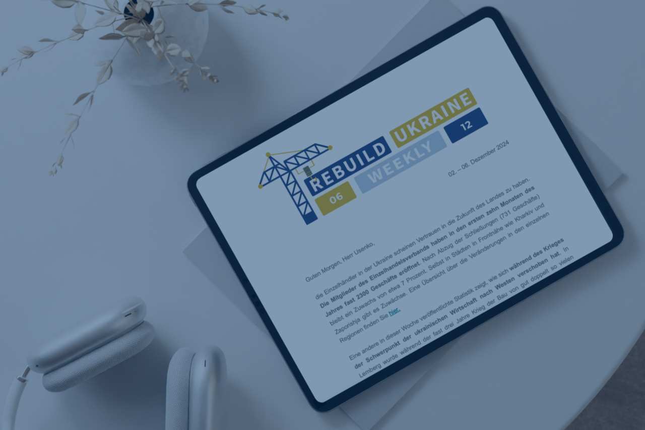 Rebuild Ukraine Weekly 17–21 November 2025